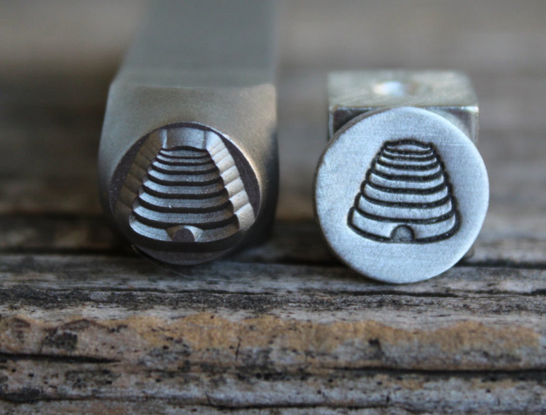 Beehive-metal Stamp-8mm Size-steel Stamp-new Metal Design Stamps-by ...