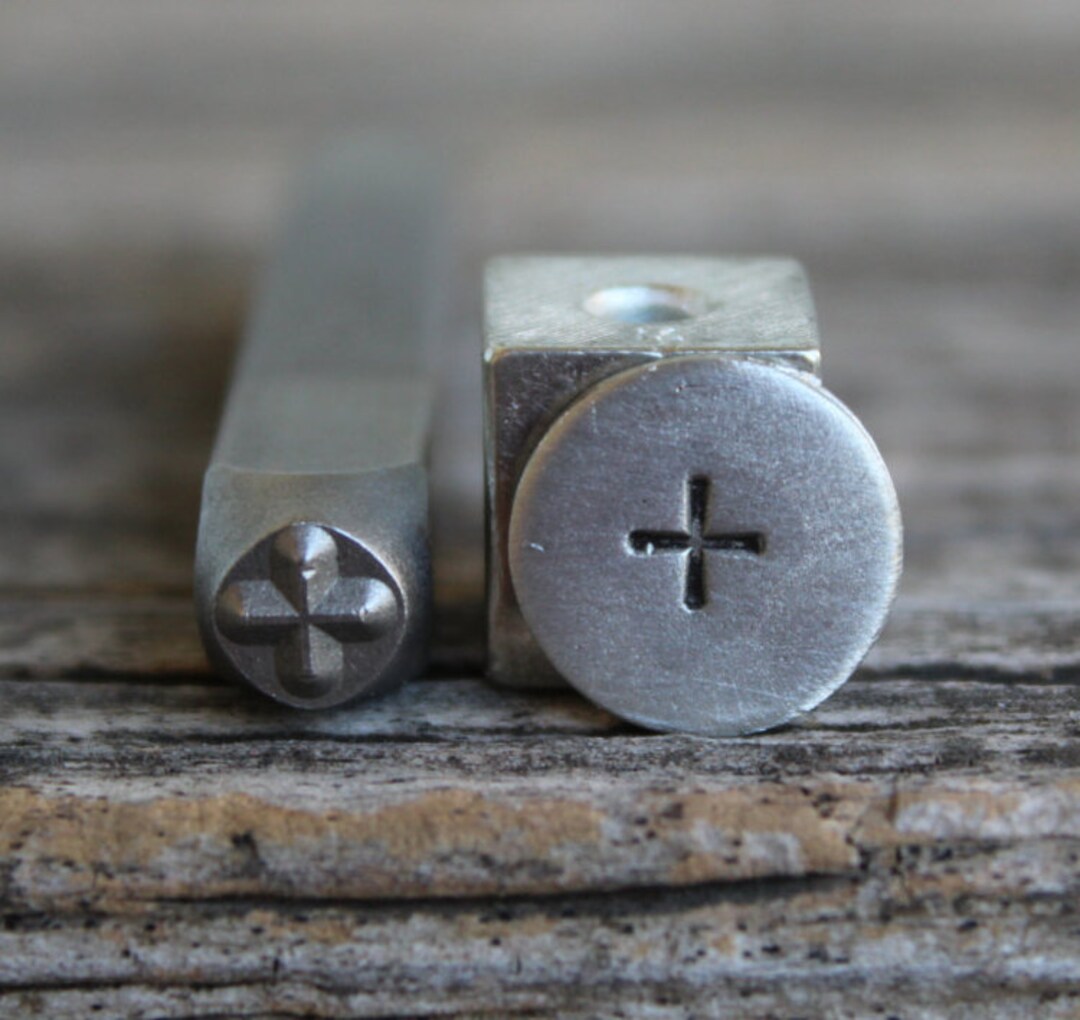 Plus Sign-metal Stamp-4mm Size-steel Stamp-new Metal Design Stamps-by ...