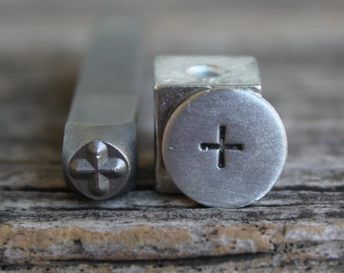 Plus Sign-metal Stamp-4mm Size-steel Stamp-new Metal Design Stamps-by ...