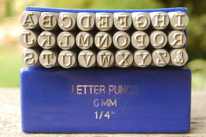 Metal Alphabet Stamp Set Metal Stamping Kit in | Etsy