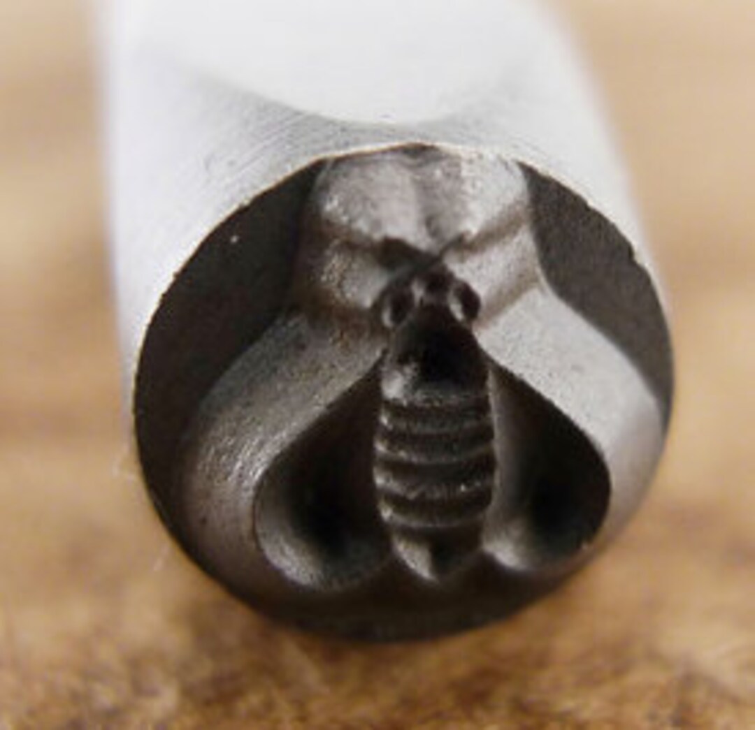 Bee Stamp-measures Approx 5 Mm- Metal Design Stamp-metal Stamping ...