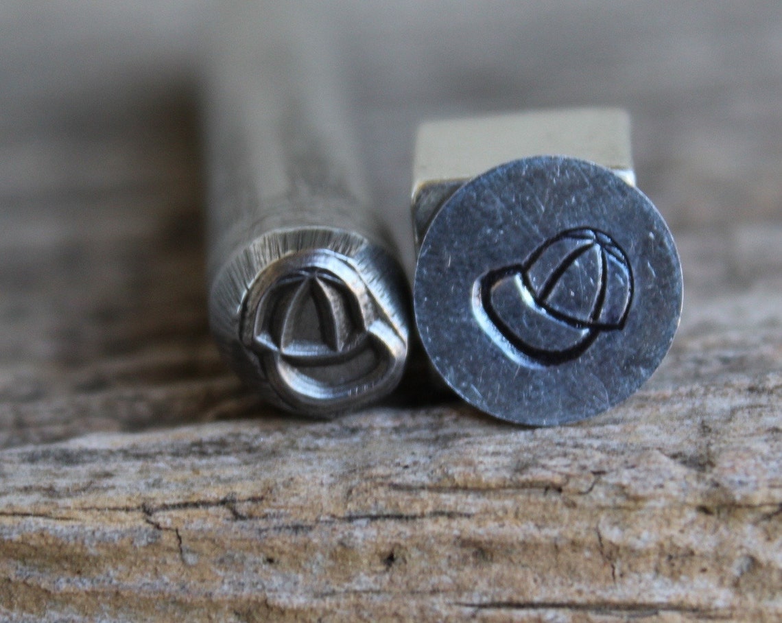 Metal Stamp Baseball Cap/hat Design Stamp Metal Stamp 3/8 Inch - Etsy