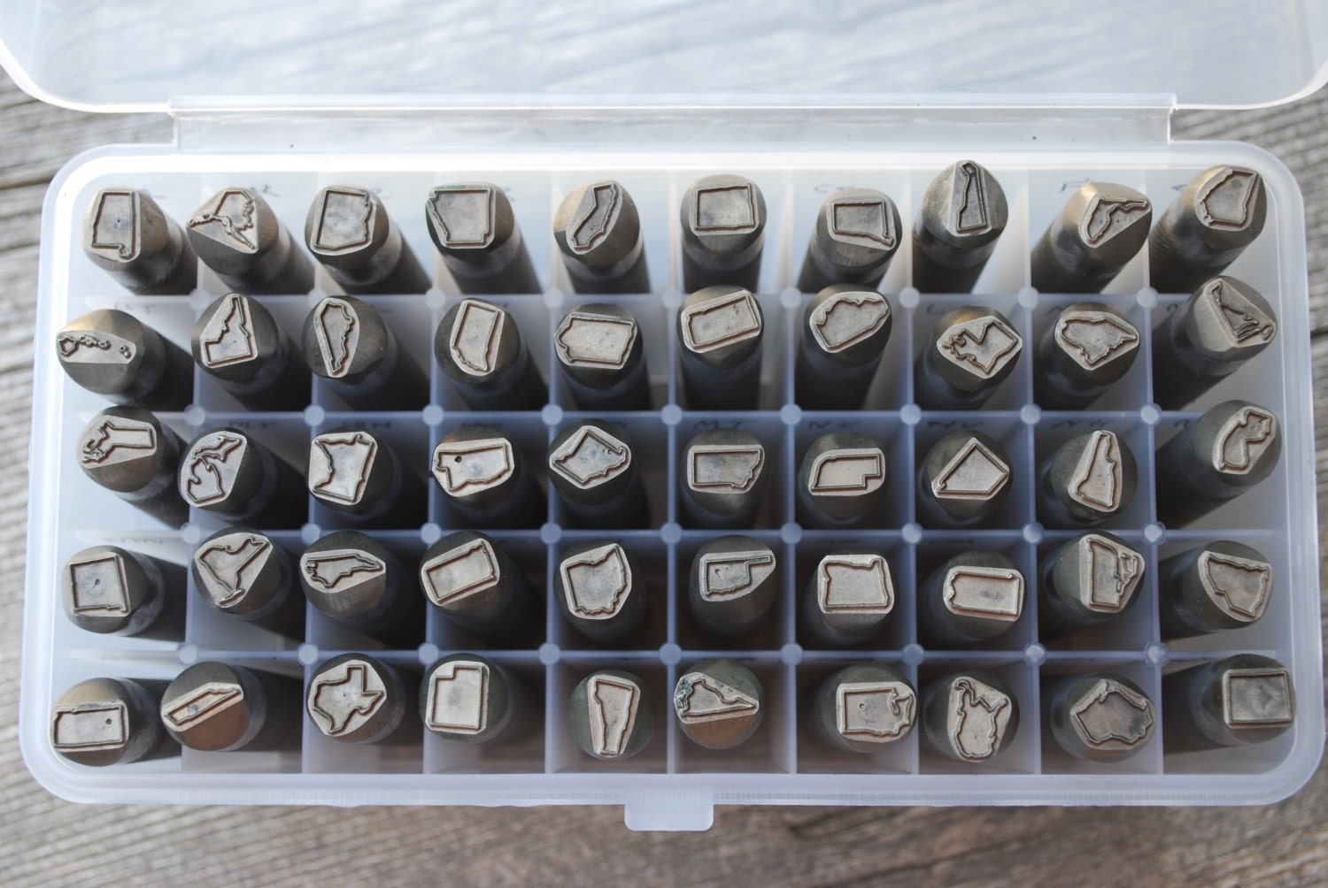 State Metal Stamp-United States Design Stamp Pick your State | Etsy