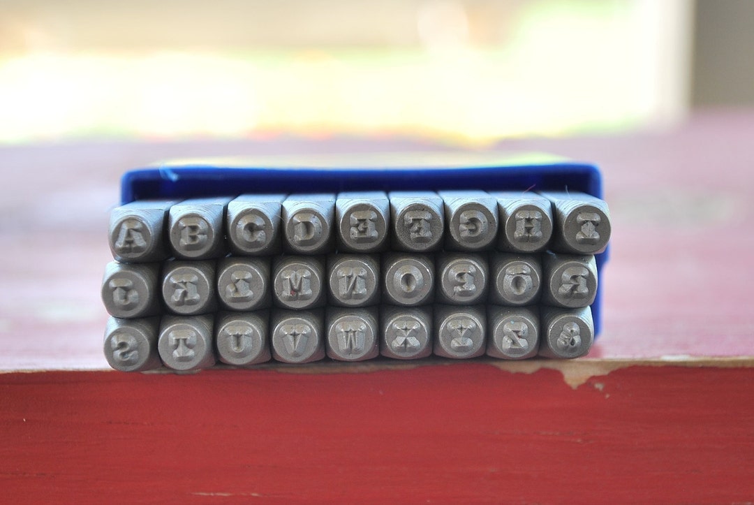 Metal Stamp Set-2 MM Uppercase Typewriter Font-metal Stamping ...