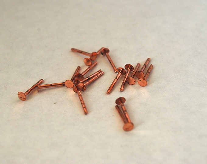 Copper Rivets 1/2 Long BG/25 Pk. Head is 3.6mm - Etsy