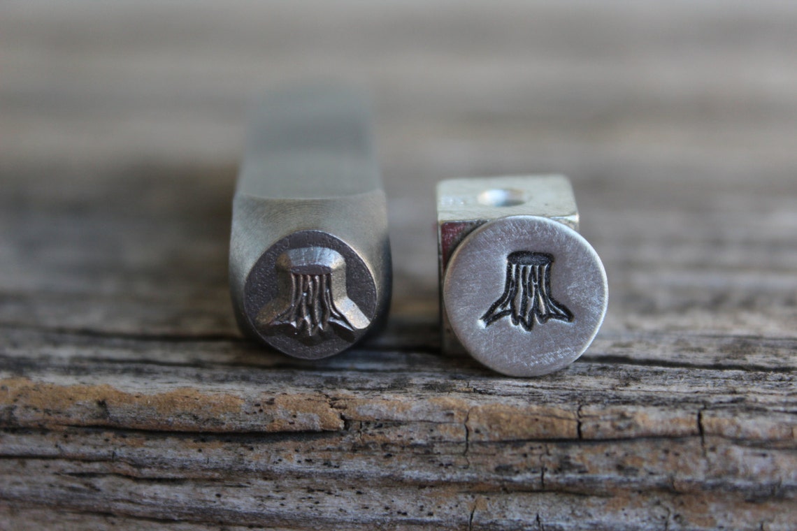 Sale-tree Stump/trunk Metal Stamp-7mm Size-steel Stamp-new-by Metal ...