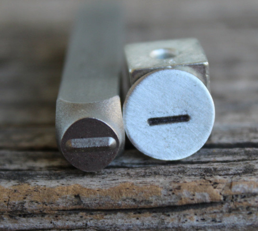 Straight Line-metal Stamp-5mm Size-steel Stamp-new Metal - Etsy