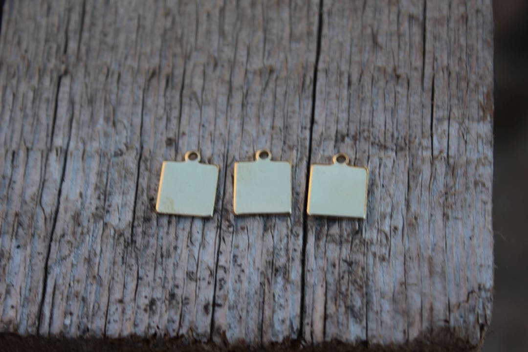 Premium Brass Stamping Blank-small Square Jewelry - Etsy