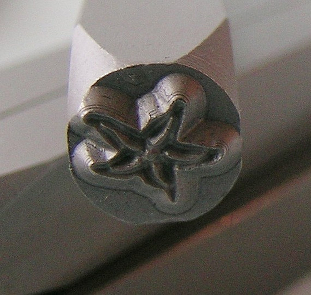 Starfish Metal Metal Design Stamp-measures Approx 6 Mm- Metal Design ...