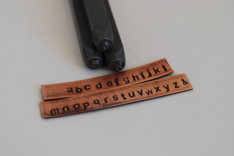 New-Arial Font 2mm LOWERCASE Rare Letter Set-Metal Stamp | Etsy