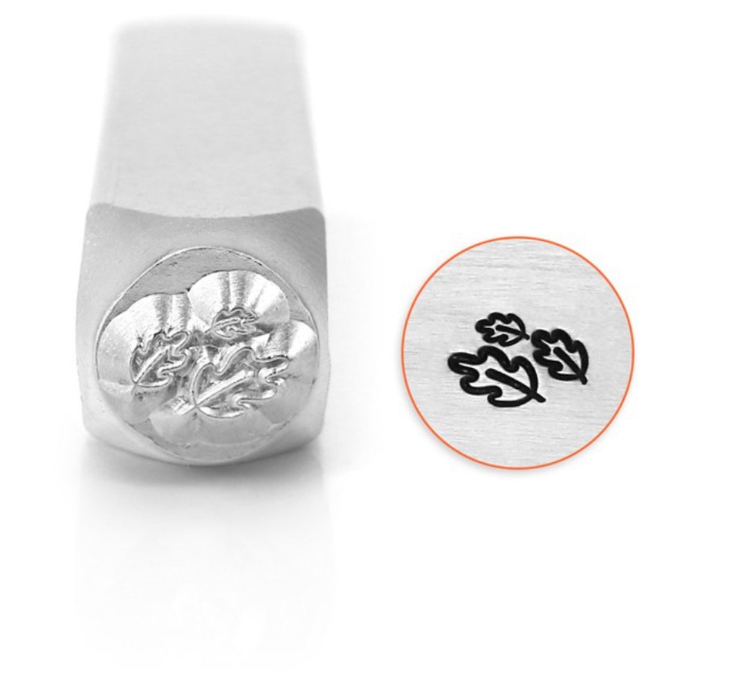 Leaves Texture Metal Stamp Metal Design Stamp Impressart 6mm-steel ...