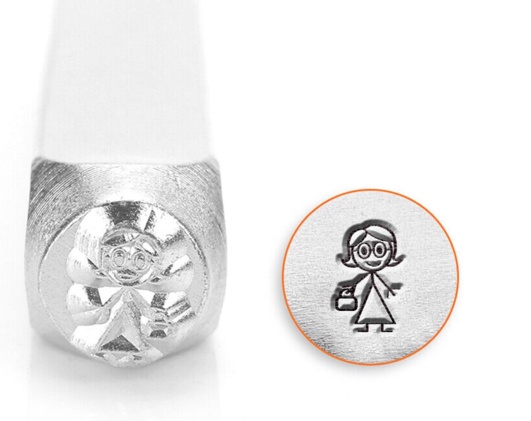 Nana Stick Figure Metal Design Stamp Impressart- 7mm Design Stamp-steel ...