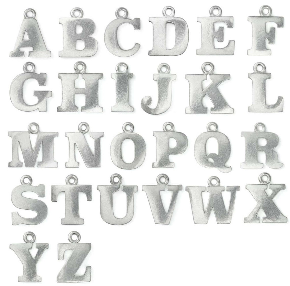 Letter Charm Pewter Stamping Blank-3/4 Inch Impressart-choose - Etsy