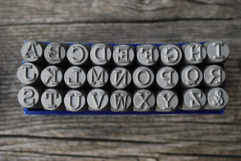 Metal Alphabet Stamp Set Metal Stamping Kit in | Etsy