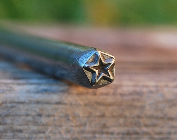 Star Metal Design Stamp Classic Style-approx 5 Mm Wide- Metal Stamping ...