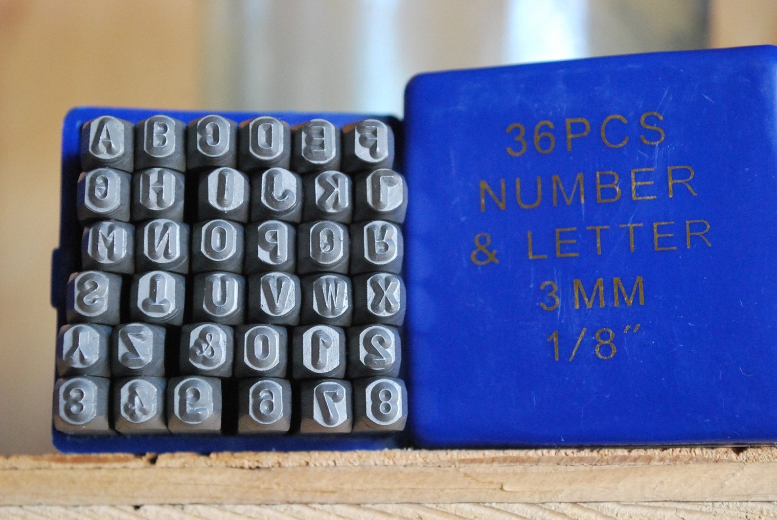 Metal Stamp Set 1/8 Inch Letters and Number Set 3mm-metal | Etsy
