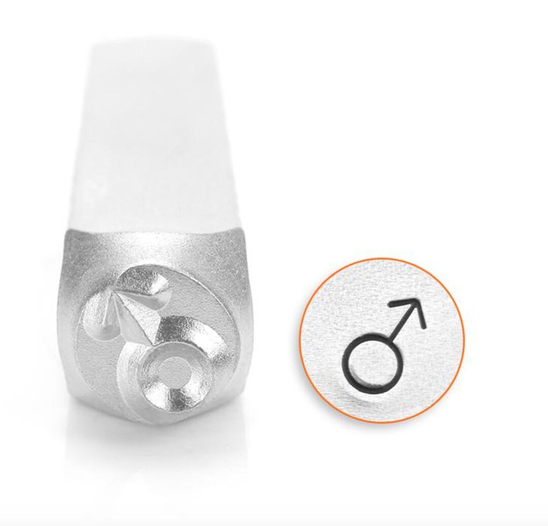 Impressart Metal Stamp Male Symbol Metal Design Stamp Impressart- 6mm ...