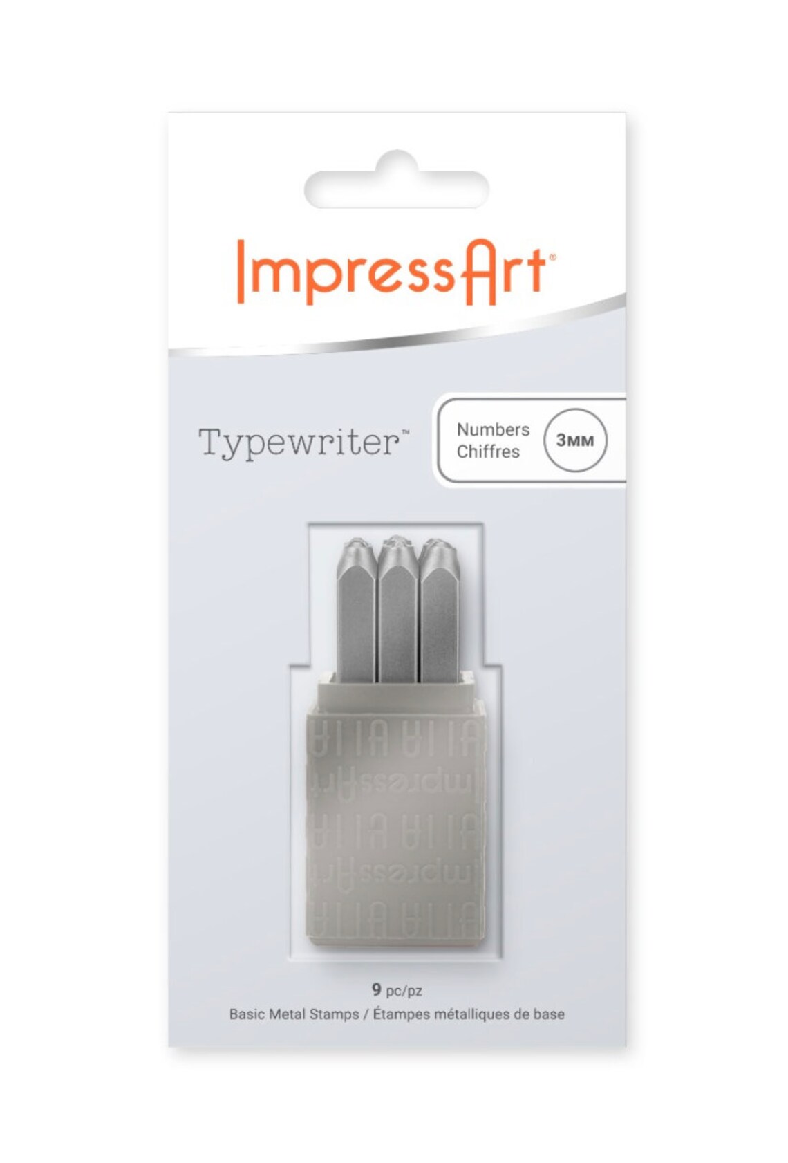 Typewriter Number Set 3mm Basic Font Set by Impressart metal - Etsy