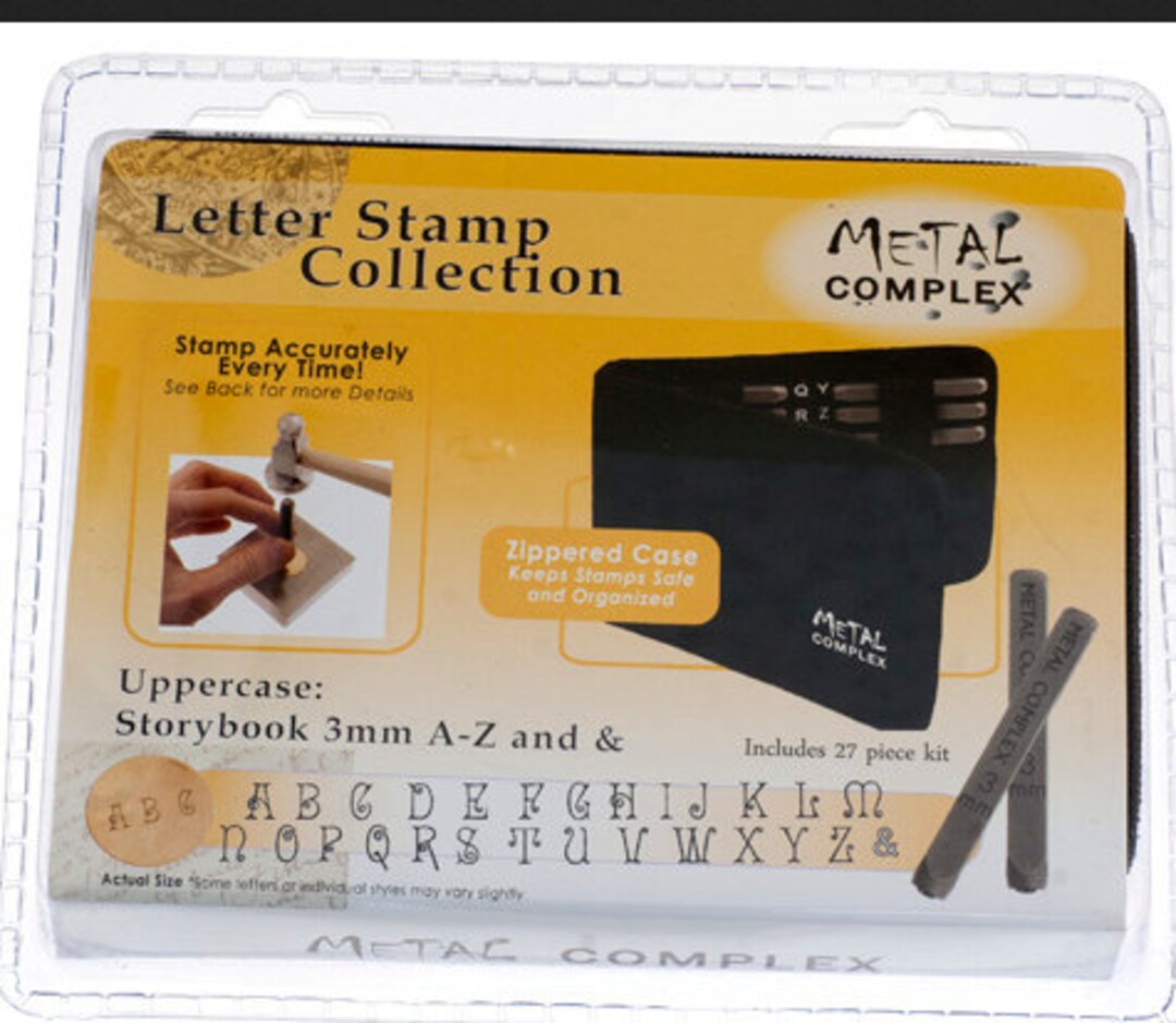 Metal Stamping Set-metal Stamp Kit in Storybook Font Uppercase-3mm ...