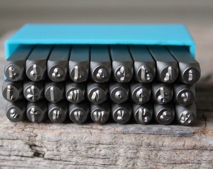 3 Mm-uppercase Typewriter Font Alphabet Letter Stamp Set-metal Stamps ...