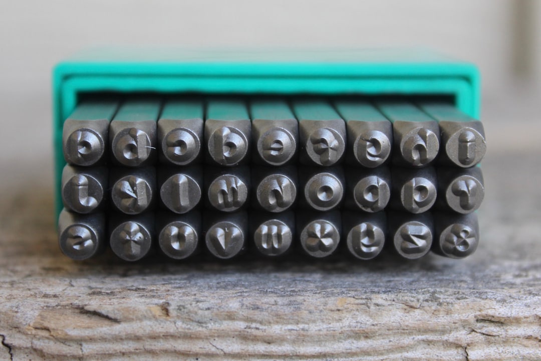 Cinnamon Cake Font Lowercase Metal Stamp Set-3mm-metal Alphabet Stamp ...