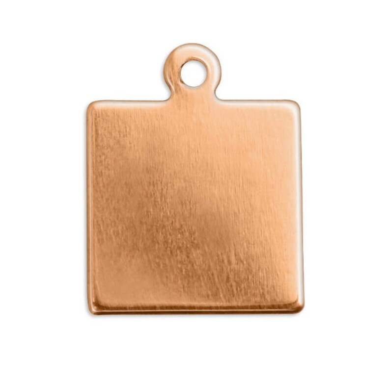 Premium Copper Stamping Blank-small Square Jewelry - Etsy