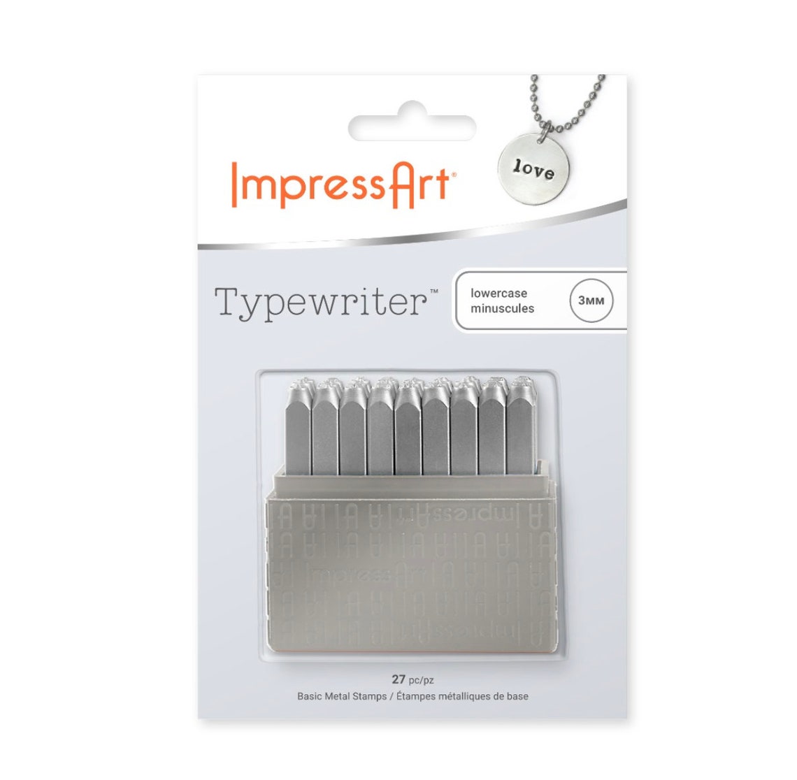 Typewriter Lowercase 3mm Alphabet Economy Impressart metal - Etsy