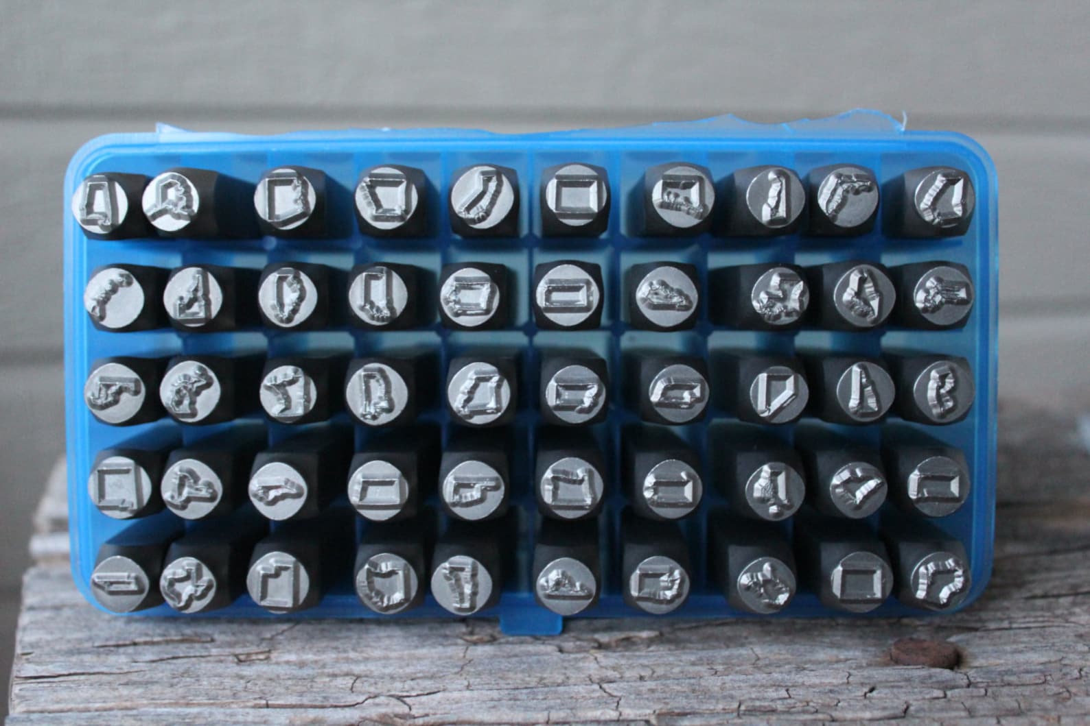 US State Metal Stamp-design Stamp Pick Your State-3/8 8mm - Etsy