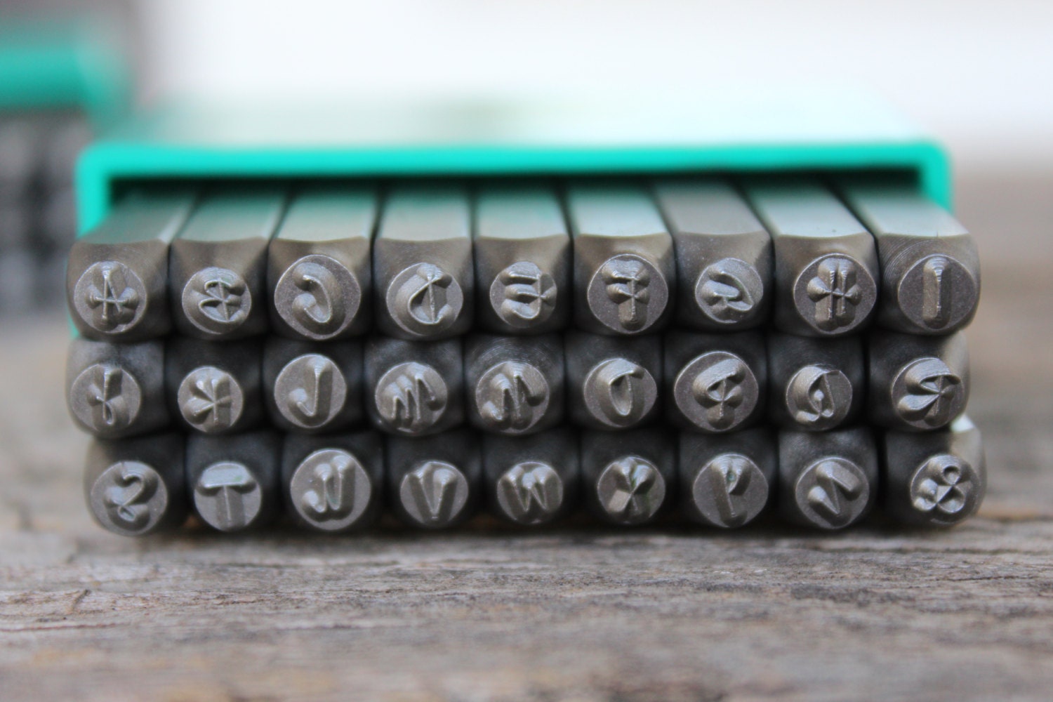 Jenna Sue Font Metal Stamp Set-3mm-Uppercase-Metal Supply | Etsy