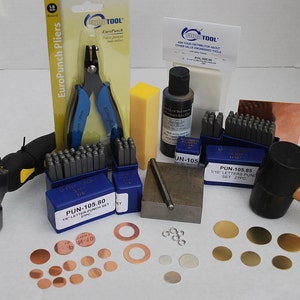 Jewelry Stamping Kit metal Stamping Kit-deluxe-great Way to Get Started ...