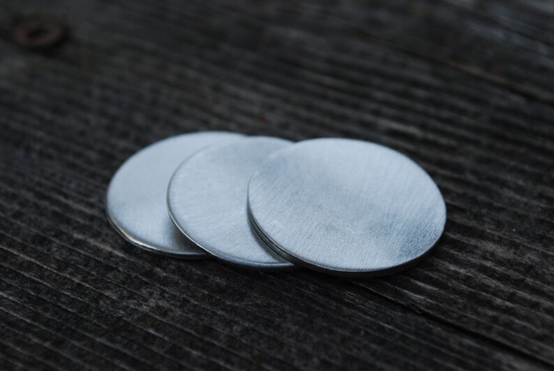 Pewter Stamping Blank-circle Disc Round 1 Inch Diameter. - Etsy