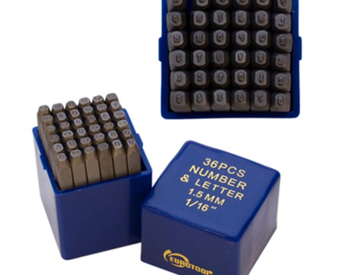 Metal Stamp Set-metal Stamping Kit in block Font Letters and Number Set ...