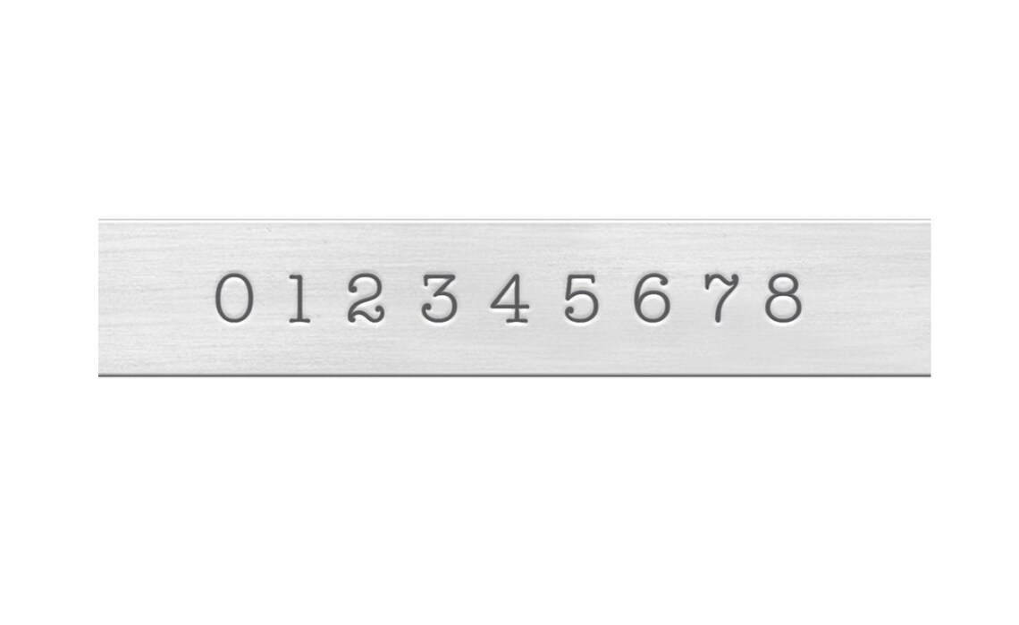 Typewriter Number Set 3mm Basic Font Set by Impressart metal - Etsy
