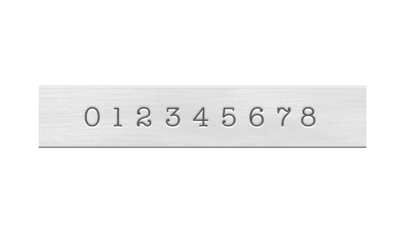 Typewriter Number Set 3mm Basic Font Set by Impressart metal - Etsy