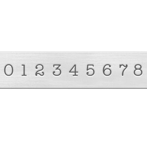 Typewriter Number Set 3mm Basic Font Set by Impressart -metal Stamp Set ...