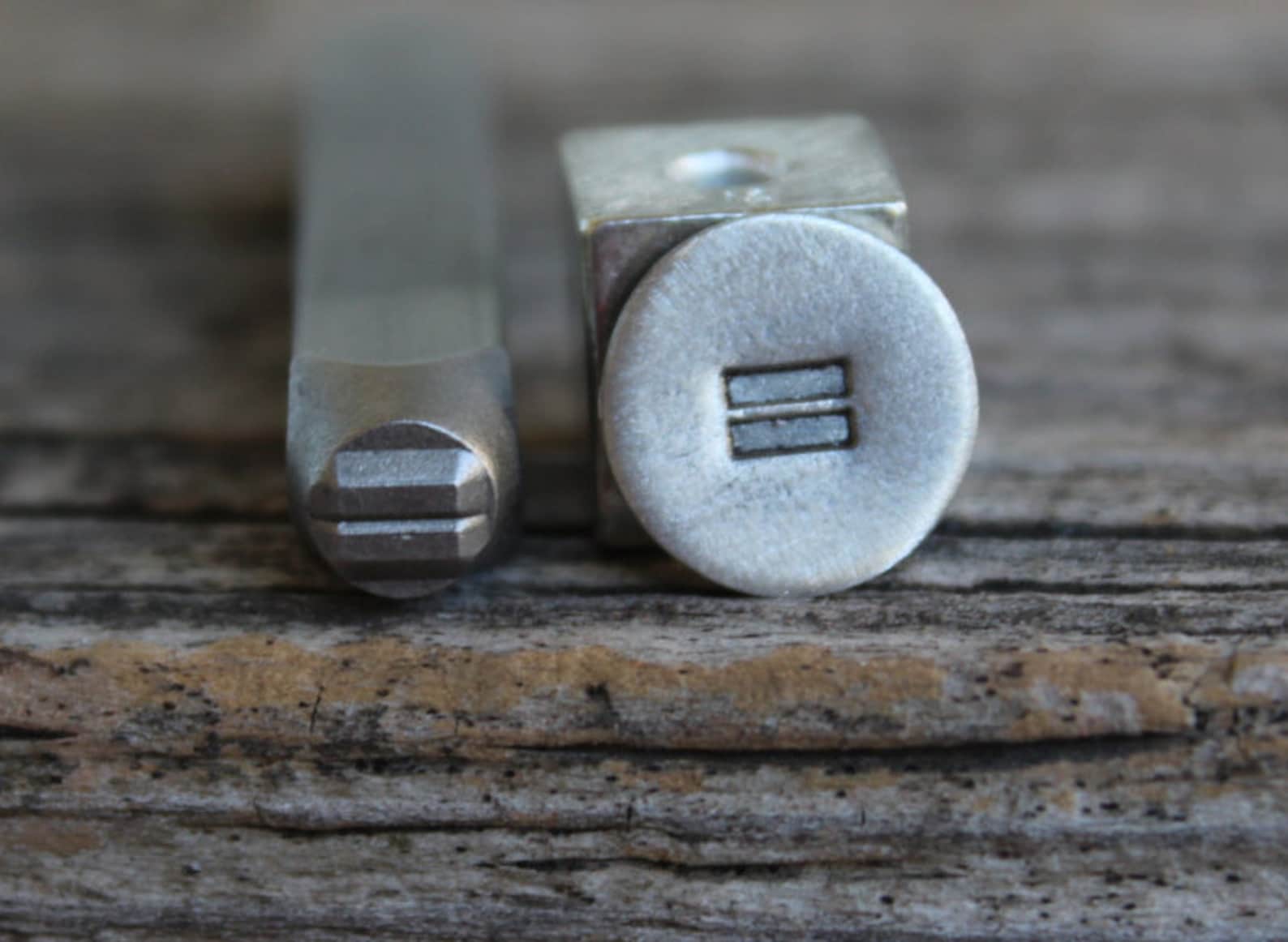 Equal Sign-metal Stamp-4mm Size-steel Stamp-new Metal Design | Etsy