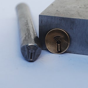 Metal Stamp Microphone- Metal Design Stamp 3/8 In.-by Metal Supply ...