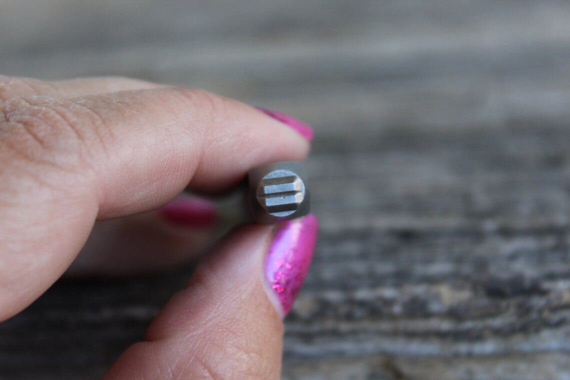 Equal Sign-metal Stamp-4mm Size-steel Stamp-new Metal Design | Etsy