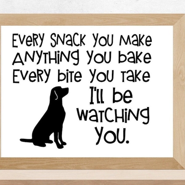 Every Meal You Make Every Bite You Take I'll Be Watching You - Etsy