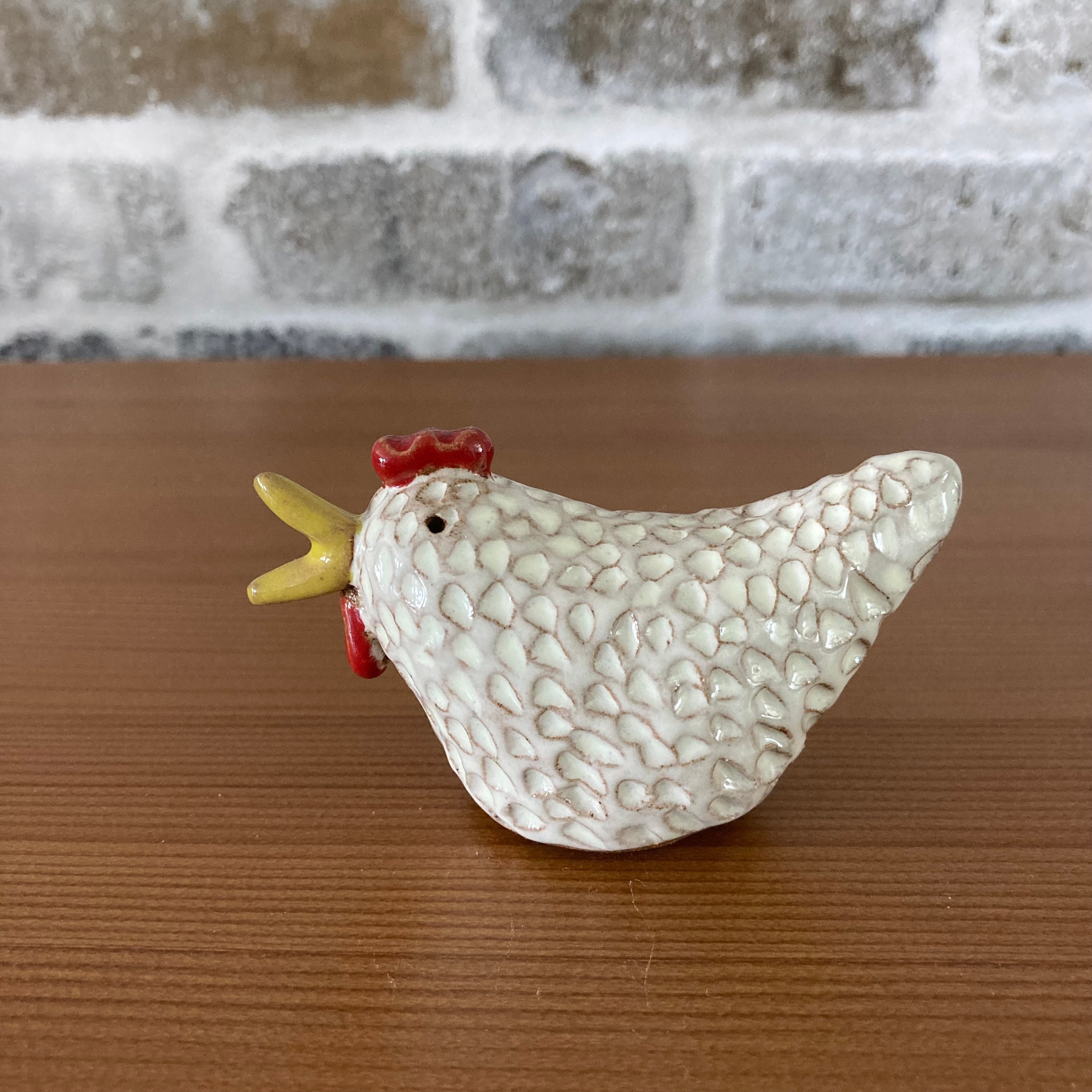 Figurines Art & Collectibles Ceramic Chicken Handmade clay chicken clay ...