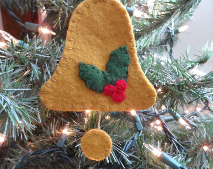 Bell Wool Felt Christmas Ornament - Etsy