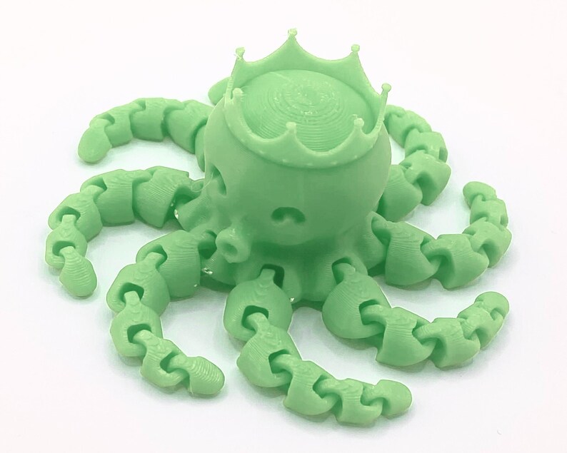 3D Printed Toy Octopus With Articulated Arms | Original and *NEW* King ...