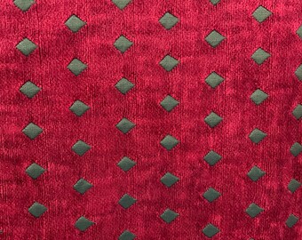 Red Geometric Fabric - Etsy