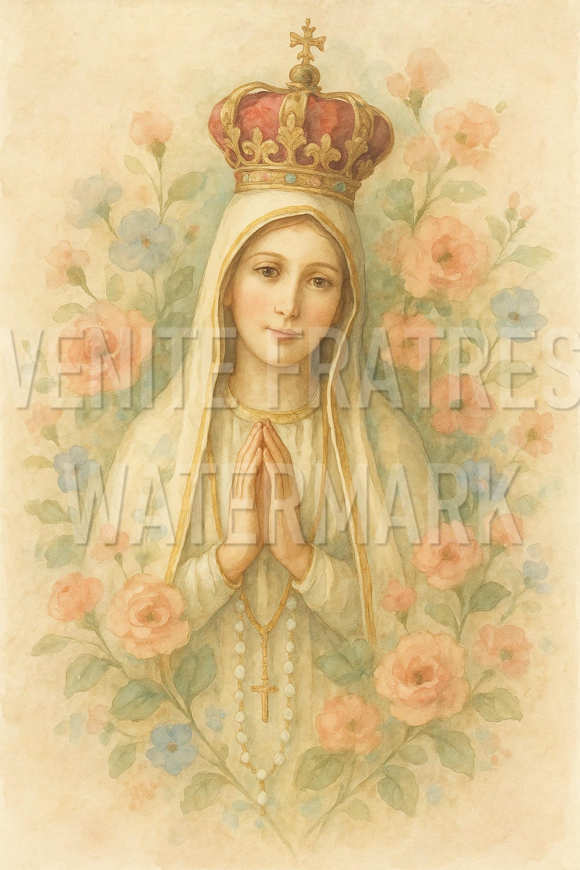 Our Lady of Fátima - Catholic Wall Art Printable (digital Download) - Etsy