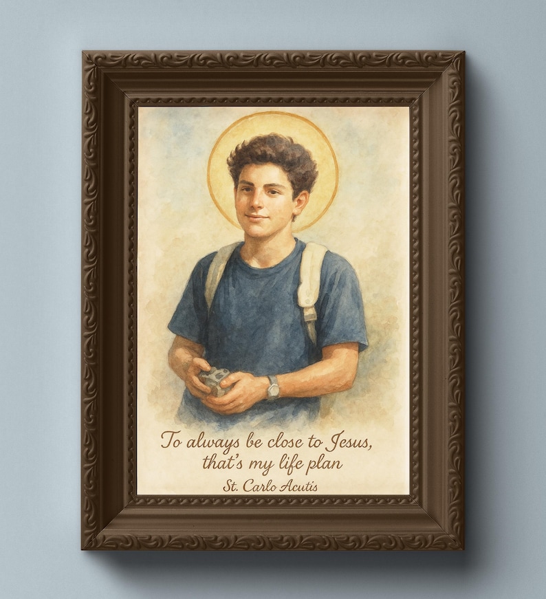 St. Carlo Acutis - Catholic Wall Art Printable (digital Download) - Etsy