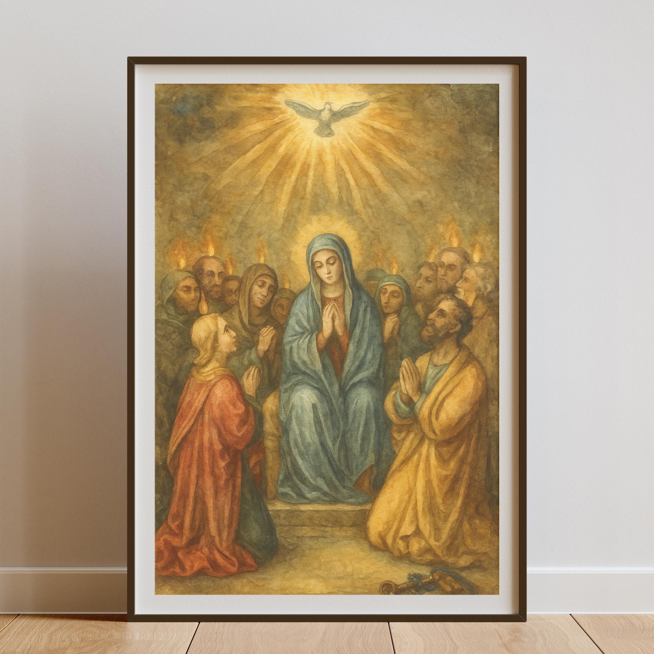 Pentecost Holy Spirit - Traditional Catholic Wall Art Printable - High ...