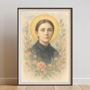 St. Gemma Galgani - Traditional Catholic Wall Art Printable - High ...