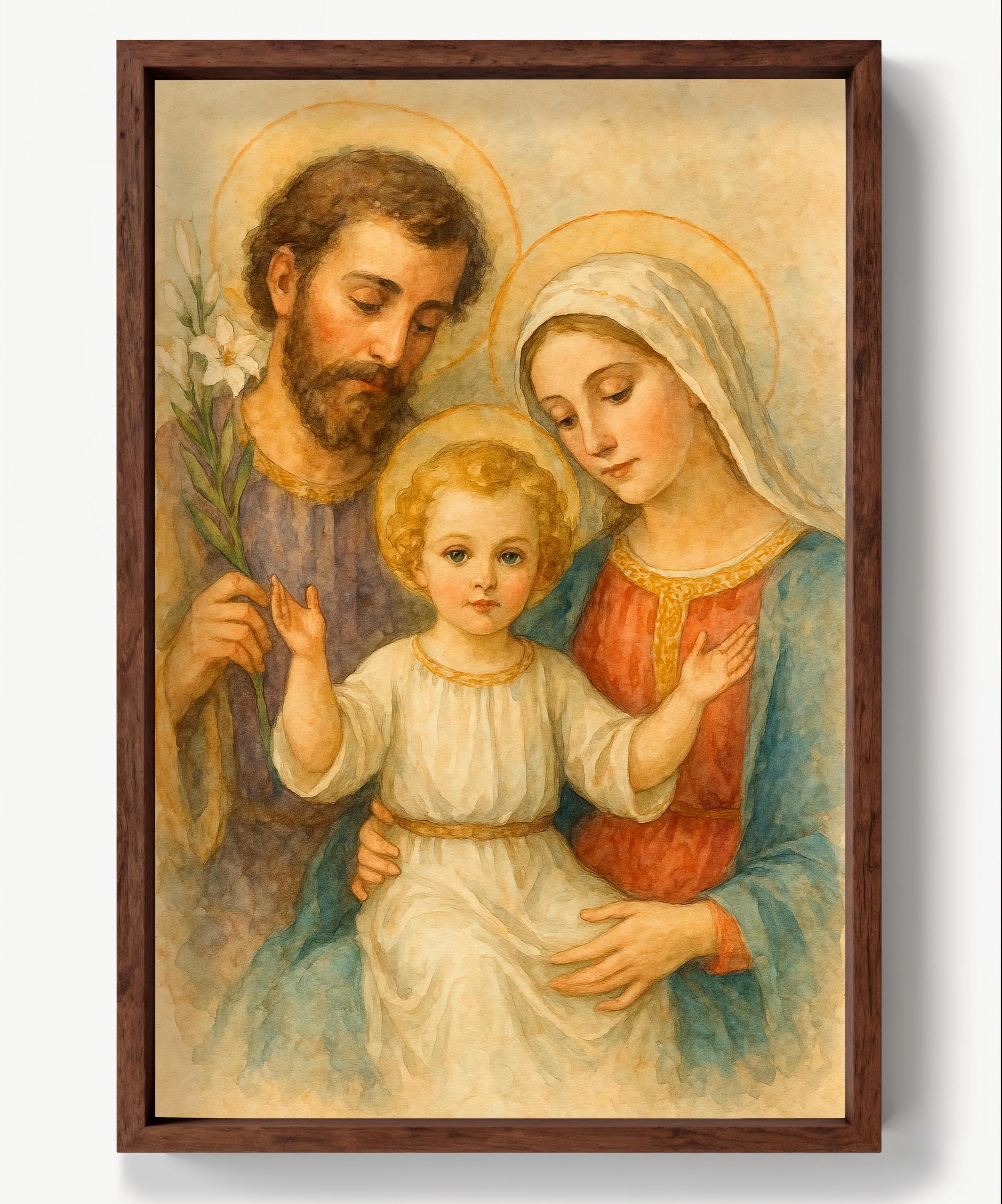 Holy Family - Traditional Catholic Wall Art Printable - High Resolution ...