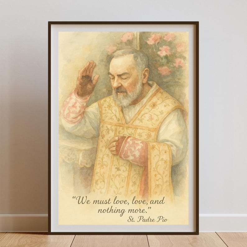 St. Padre Pio - Traditional Catholic Wall Art Printable - High ...