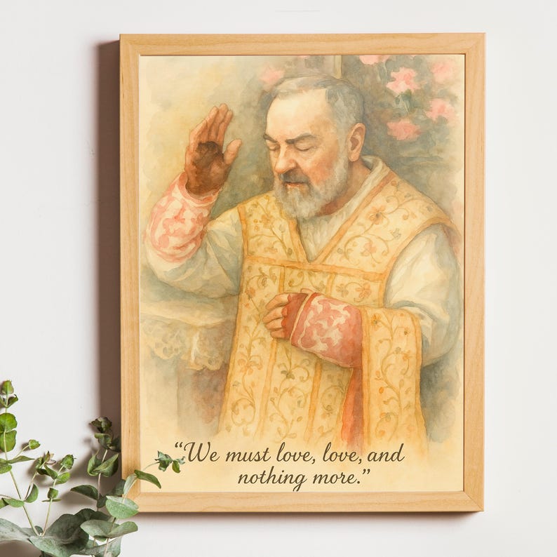 St. Padre Pio - Traditional Catholic Wall Art Printable - High ...